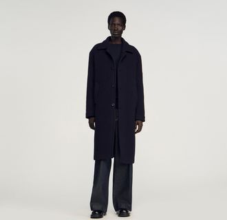 Sandro Manteau laine et cachemire