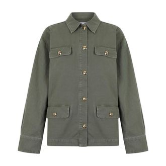 Anine Bing Femme, Vestes, Vert, Taille: 36 FR Utility Cotton Jacket
