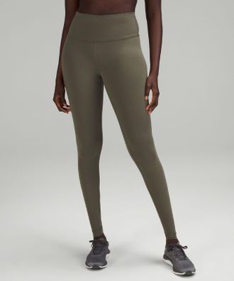 lululemon Legging Wunder Train taille haute pour Femmes - 71 cm - Vert - Taille 10