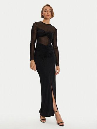 Simona Corsellini Abendkleid A24CEAB060 Schwarz Slim Fit