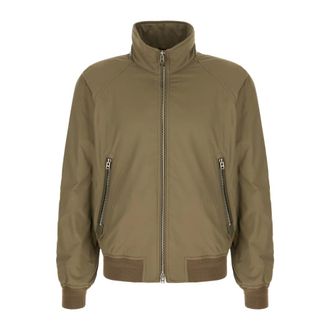 Tom Ford Homme, Vestes, Vert, Taille: M Blouson Doubl&eacute; Cachemire