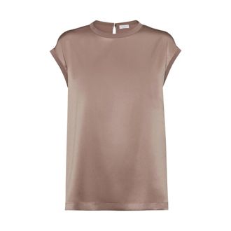 Brunello Cucinelli Damen, Blusen & Hemden, Beige, SGr&ouml;&szlig;e