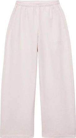 Alexander Wang Femme, Pantalons, Rose, Taille: 40 FR Logo Print Mid-Rise Relaxed Sweatpant