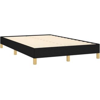 vidaXL Cadre de lit sans matelas noir 120x190 cm tissu Vidaxl