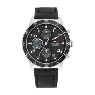 Tommy Hilfiger Homme, Accessoires, Noir, Taille: ONE Size Montre Chronographe 1791947