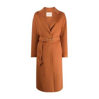 Twinset Ovaler G&uuml;rtelmantel Stil 232Tp2013 - - Coats - Damen - Braun - L