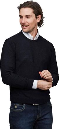 Hansen & Jacob Hansen & Jacob, Homme, Pulls, Bleu, Taille: L Pull en laine m&eacute;rinos - Bleu marine