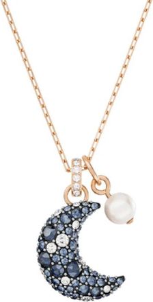 Swarovski Charms - Luna pendant, Moon, Rose gold-tone plated - Gr. unisize - in Mehrfarbig - für Damen