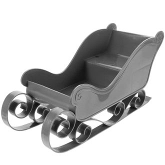 Angoily Weihnachtsschlitten-tischdekoration - 27,9 cm Weihnachtsschlitten aus Kunststoff, Bonbonschale, Miniatur-Schlitten-Dekoration f&uuml;r Den Schreibtisch, We