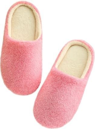 UPKOCH Pantoufles Int&eacute;rieur Douillettes Pour Femmes Et Hommes Rembourr&eacute;es Coton Et Peluche Chaussures Hiver Confortables Et Chaudes