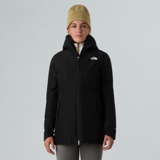 The North Face Funktionsmantel THE NORTH FACE W HIKESTELLER PARKA SHELL JACKET, Damen, Gr. M, schwarz (tnf schwarz), Obermaterial: 100% Polyester, M&auml;ntel, mit verste