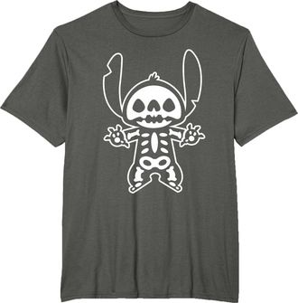 Disney Stitch Halloween Skeleton T-Shirt