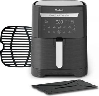 T-fal Easy Fry & Grill XXL 2-in-1 Heißluftfritteuse, 6,5 L, Air Fryer + Grill, Flexcook-Einsatz für 2 Speisen gleichzeitig, Friteuse ohne Öl, energiesparend