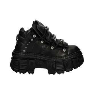 New Rock Botte Plateforme Murale - Femme - Chaussures - Noir - Taille: 42 EU