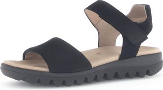 Gabor Damen Sandaletten, Frauen Sandalen,Best Fitting,sommersandalen,tieffussbett,sommerschuhe,freizeitschuhe,strandschuhe,schwarz,44 EU / 9.5 UK