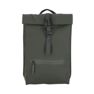 Rains Roll Top Backpack - - Bags - Herren - Gr&uuml;n - ONE SIZE