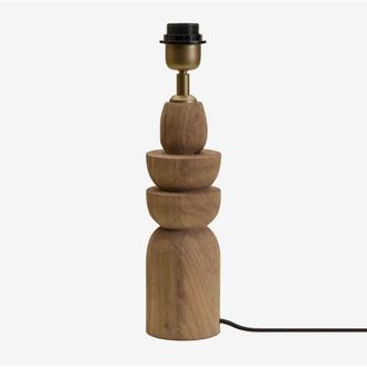 Sklum Sockel f&uuml;r Tischlampe 30 cm aus Koski-Mangoholz Mango-Holz