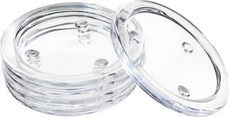 VBS Dessous de bougie en verre VBS, 5 pc., Ø 10,0/7,5cm