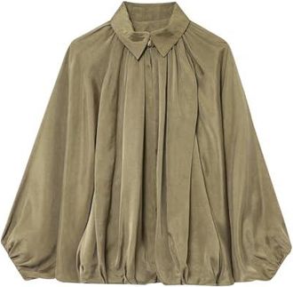 Onsoyours Veste Femme Ete Blouson Bomber Oversized Décontracté Manches Longues Zippé Jacket Léger Veste A Vert Clair M
