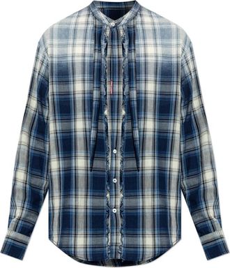 Dsquared2 Washed Check Shirt - - Shirts - Herren - Blau - S