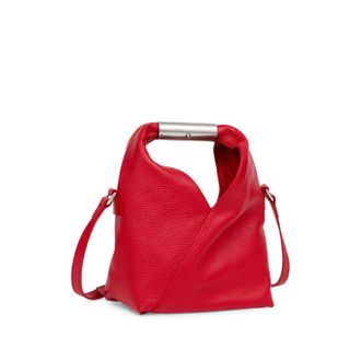 Maison Margiela Grained Calf Leather Shoulder Bag - Red