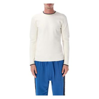 Yohji Yamamoto Round-Neck Strickwaren - - Knitwear - Herren - Wei&szlig; - M