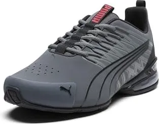Puma Homme Voltaic Evo Cross Trainer Basket, Cool Dark Grey Black pour Tous Les Temps Rouge, 44.5 EU