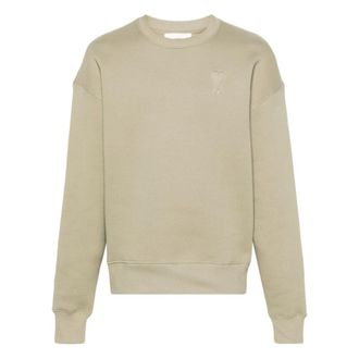 Ami Casual Beige Sweatshirt Pullover Hoodies - - Knitwear - Damen - Beige - S