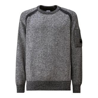 C.P. Company C.p. Company, Homme, Pulls, Gris, Taille: M Pull ras du cou en maille polaire