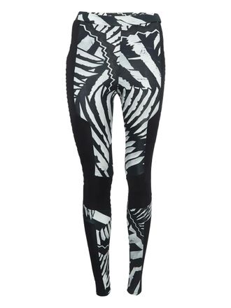Cavalli legging à imprimé zébré - Noir