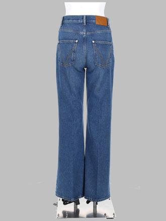 Bottega Veneta Flared Medium Wash Denim Jeans - Blue