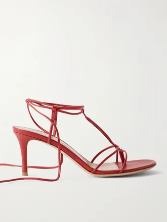 Gianvito Rossi Sandales En Cuir 70 - Rouge