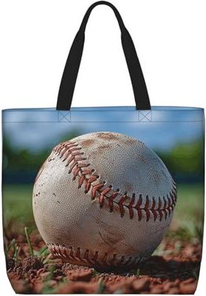 Generic Base-Ball Sac A Main Femmes D&eacute;contract&eacute; Sacs De Courses Grand Sac Fourre-Tout Pour Universit&eacute; Quotidienne Plage