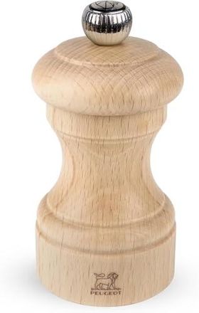 Peugeot Moulin &agrave; Poivre Bistro 10 cm - R&eacute;glage Classique - En Bois Labellis&eacute; PEFC - Fabrication Fran&ccedil;aise - Couleur : Naturel