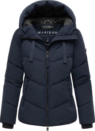 Marikoo Damen Wintersteppjacke Kwamee mit Kapuze & Zwei-Wege-Reißverschluss