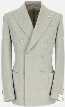 L.B.M. 1911 L.b.m. 1911, Homme, Vestes, Gris, Taille: M Giacca doppiopetto