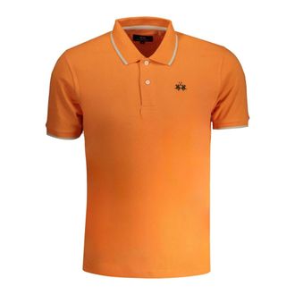 La Martina Homme, Tops, Orange, Taille: S Polo Manches Courtes Orange