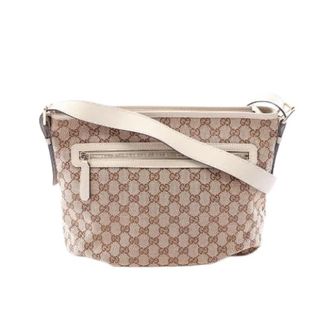 Gucci Pre-owned GG Canvas Leder Schultertasche - - Pre-owned - Damen - Beige - ONE SIZE