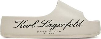 Karl Lagerfeld Pantoletten Kobo II KL86000 Wei&szlig;