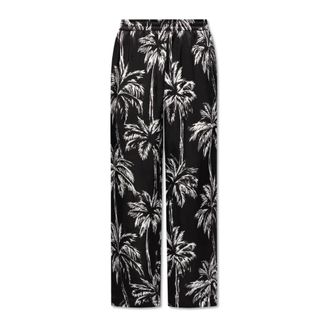 Balmain Hose mit floralem Motiv - - Trousers - Herren - Schwarzk - M