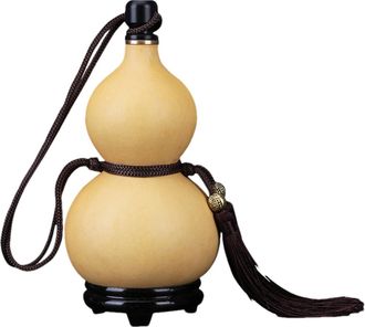 Generic Flash de Calebash Authentisch - Weinflaschenhalter, Kantine im Freien mit Kordelzug, Vintage-Anh&auml;nger, handgefertigt, Getr&auml;nke, tragbar, Kappe | Wandd