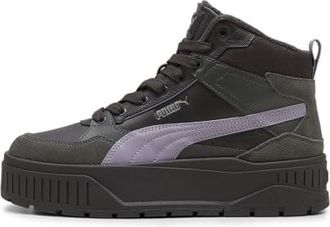Puma Puma Women Karmen II Idol Mid WTR Sneaker, Flat Dark Gray-Pale Plum-Puma Silver, 42 EU
