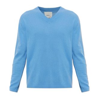 Lisa Yang Cashmere Pullover Clayton - - Knitwear - Herren - Blau - 2XL