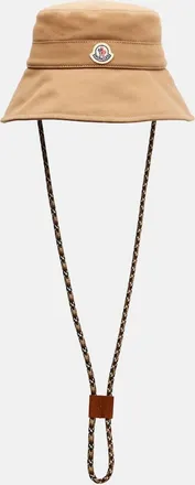 Moncler Chapeau bob en toile de coton &agrave; logo