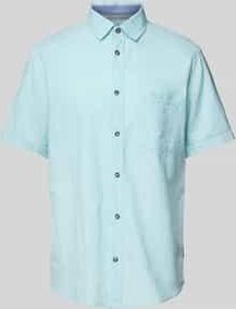 Tom Tailor Regular Fit Leinenhemd mit kurzem Arm