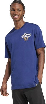 adidas Mens Food Sauce Grafik T-Shirt Dark Blue 2XL