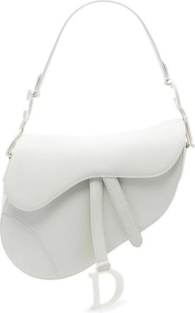 Dior Hobo Bags - Ultra Matte Calfskin Saddle Bag - Gr. unisize - in Wei&szlig; - f&uuml;r Damen