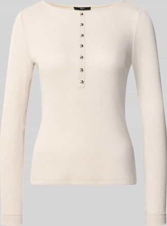 Zero Strickshirt mit Rundhalsausschnitt und Knopfleiste