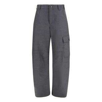 Brunello Cucinelli Pantalon Cargo Tonneau - Femme - Pantalons - Gris - Taille: 38 FR