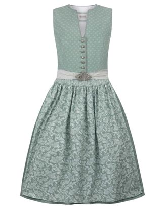 Stockerpoint Damen Dirndl Franka I Gr&ouml;&szlig;e 34-54 I Trachtenkleid mit liebevollen Details & Dirndlsch&uuml;rze I 100% Baumwolle I Bequem & pflegeleicht I Perfekt f&uuml;r Trach
